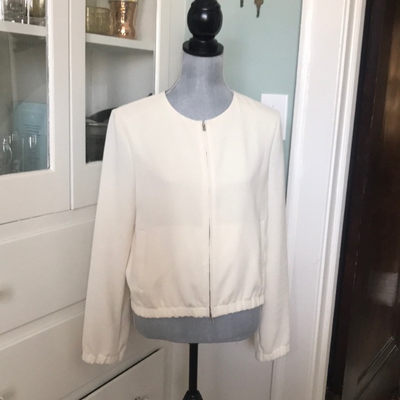 Theory | Jackets & Coats | Theory Ivory Ecru Lightweight Clean Classic ...